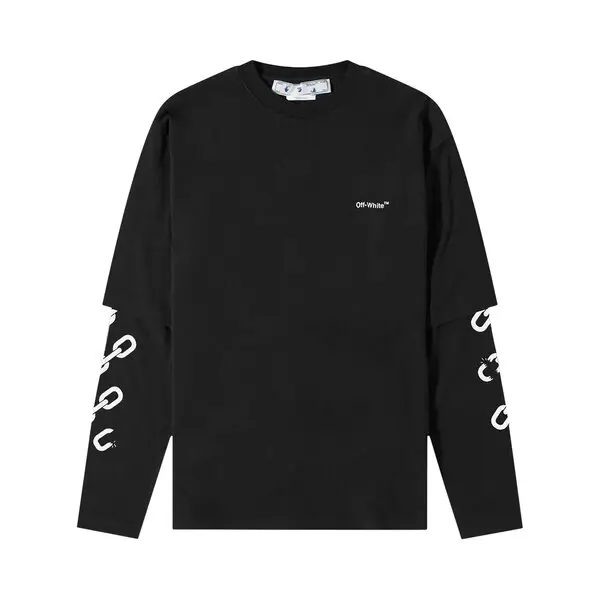 Off-White Chain Arrow Double Tee