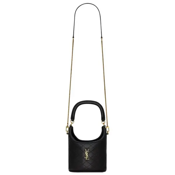 Saint Laurent Gaby Bucket Bag - Black