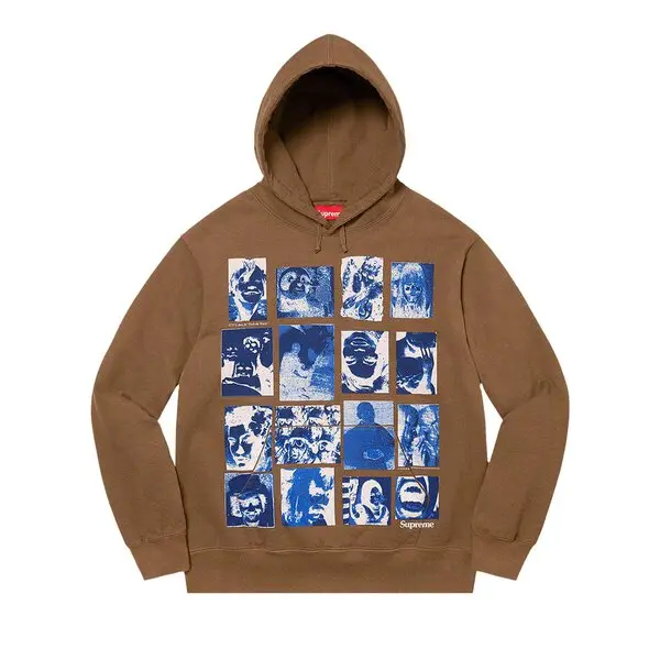 Supreme Collage Grid Hooded Sweatshirt