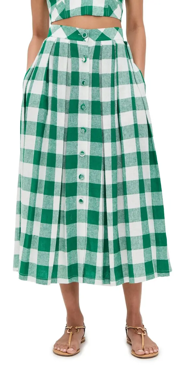 Hunter Bell Eva Check Print Skirt