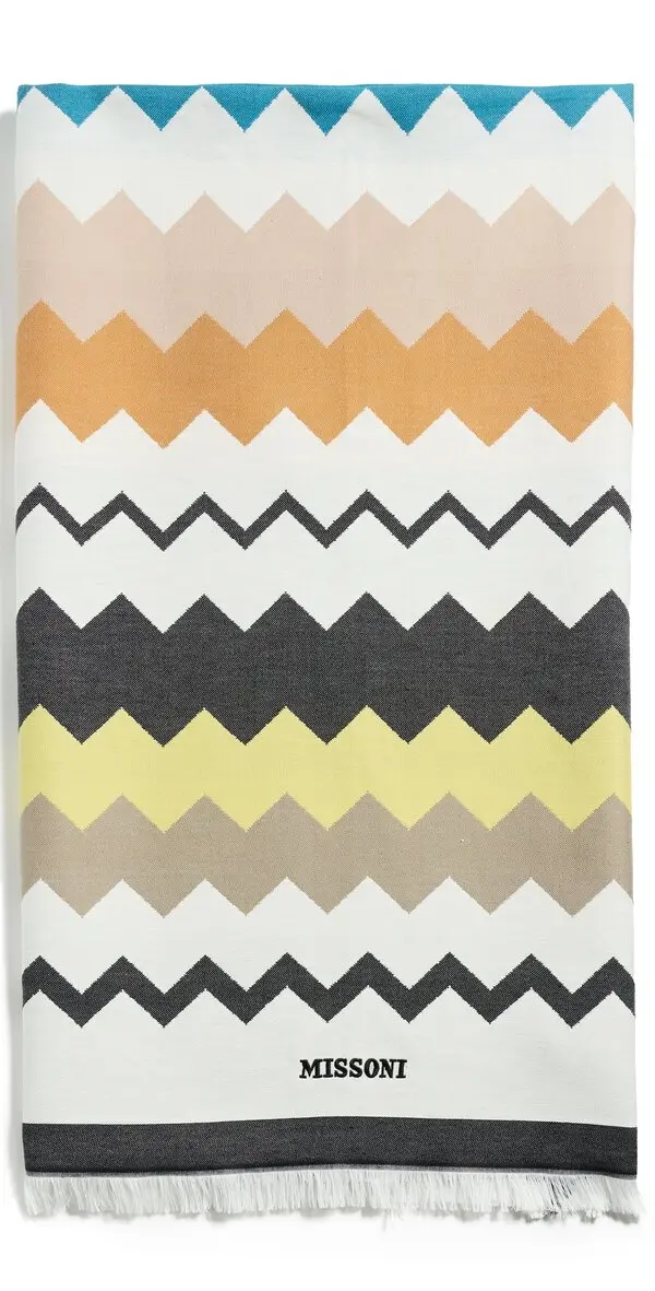 Missoni Best Fouta Beach Towel - Black Multicolor