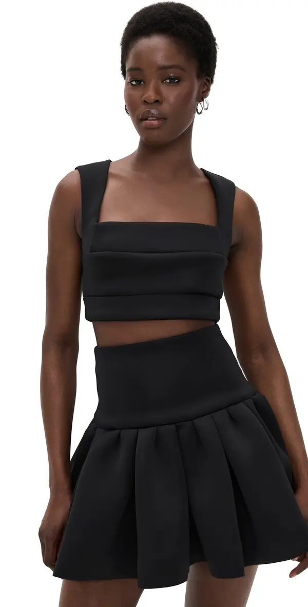 Black Halo Pamina 2-piece Mini Dress - Black