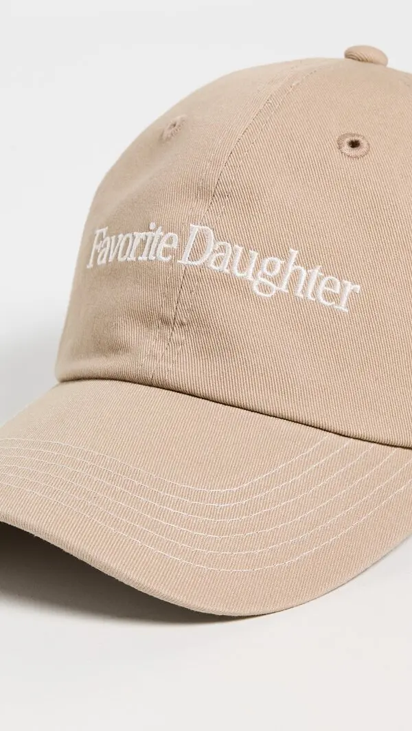 FAVORITE DAUGHTER Classic Logo Baseball Cap - Taupe