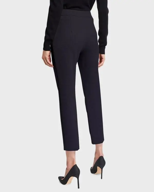 Max Mara Jersey Zip-front Cropped Pants