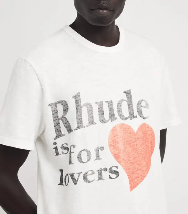 Rhude Cotton Lovers Print T-shirt