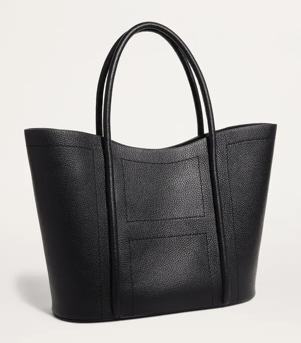Harrods Large Pebbled Leather Tote Bag