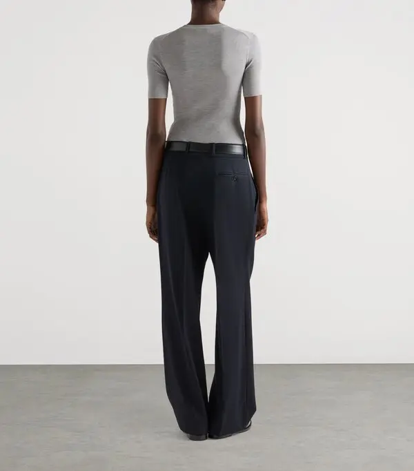 Prada Silk Logo Longline T-shirt