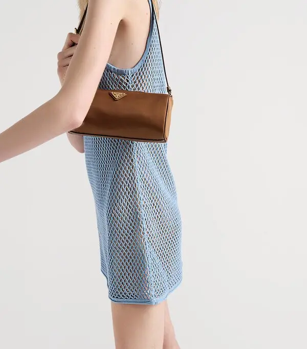 Prada Cotton Mesh Mini Dress
