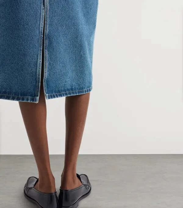 Prada Denim Midi Skirt