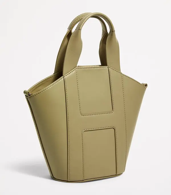 Harrods Grab Leather Tote Bag