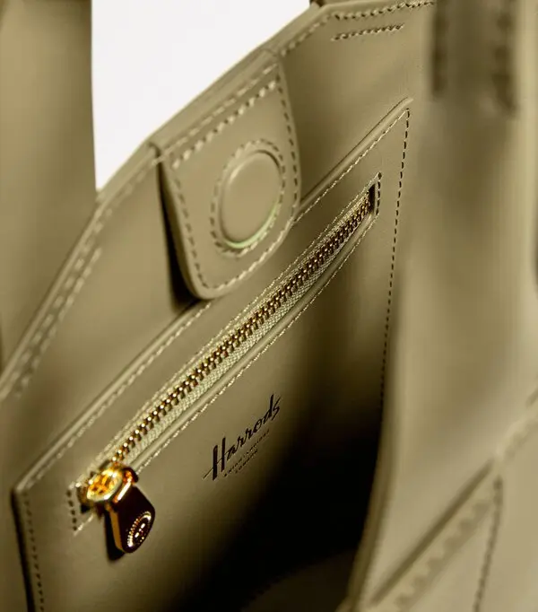 Harrods Grab Leather Tote Bag
