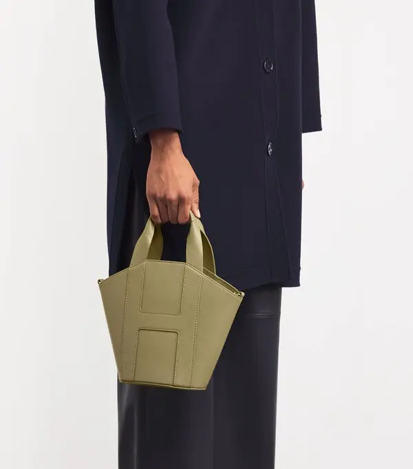 Harrods Grab Leather Tote Bag