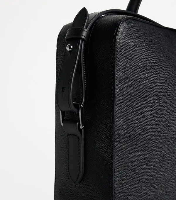 Harrods Saffiano Leather Briefcase