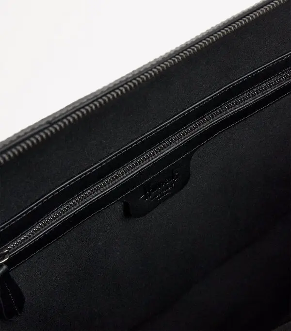 Harrods Saffiano Leather Briefcase