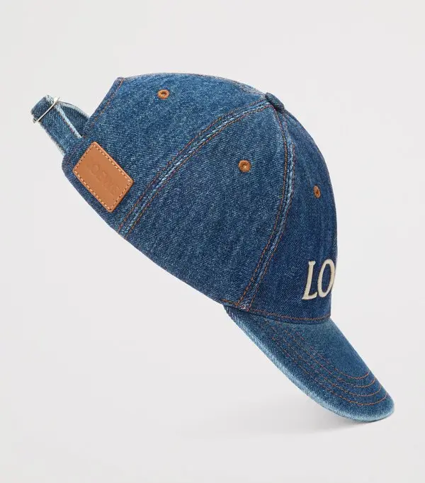 Loewe X Paula's Ibiza Denim Baseball Cap - Blue