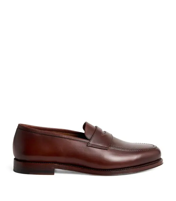Polo Ralph Lauren Leather Maestra Penny Loafers - Brown