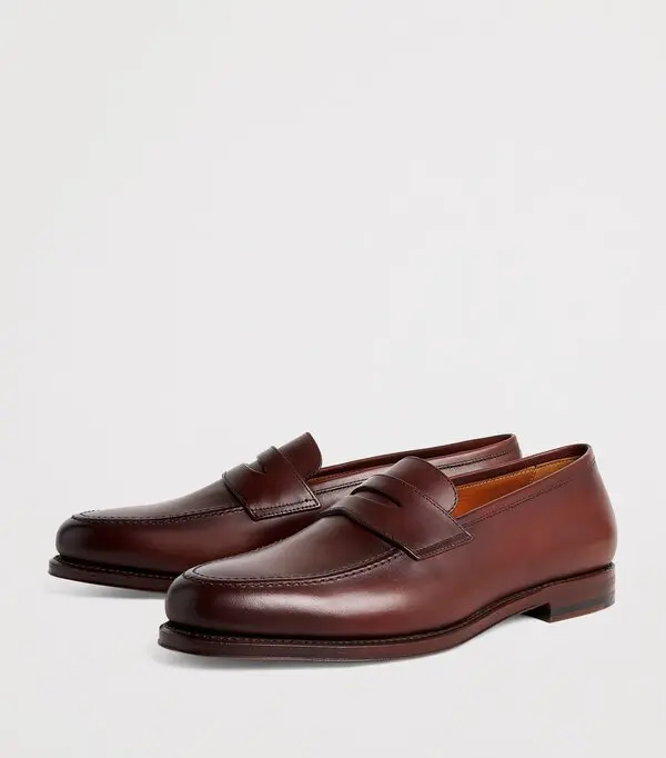 Polo Ralph Lauren Leather Maestra Penny Loafers - Brown