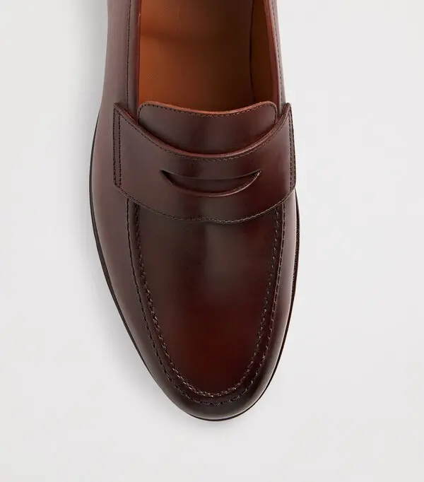 Polo Ralph Lauren Leather Maestra Penny Loafers - Brown