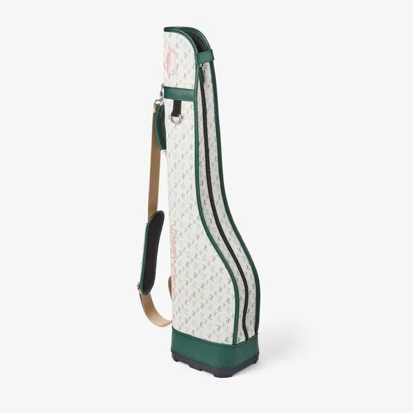 JIMMY CHOO Malbon 2.0 Half Golf Bag - Latte/malbon Green/malbon Pink