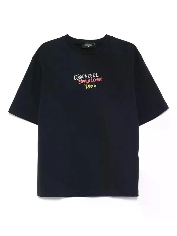 Dsquared2 Logo-embroidered T-shirt