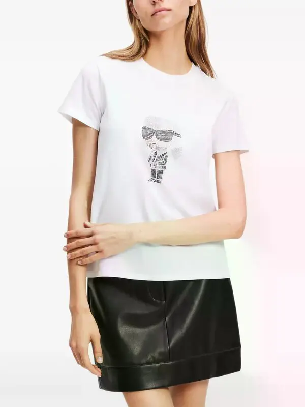Karl Lagerfeld Ikon Rhinestone T-shirt