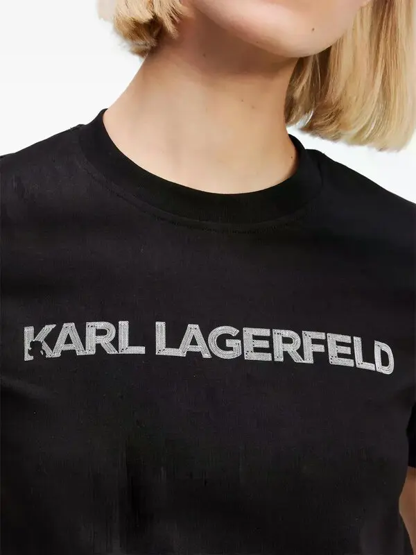 Karl Lagerfeld Logo-print T-shirt - Black