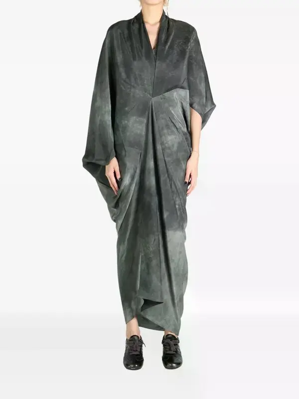 CORTANA Knot-detailing Midi Dress - Grey