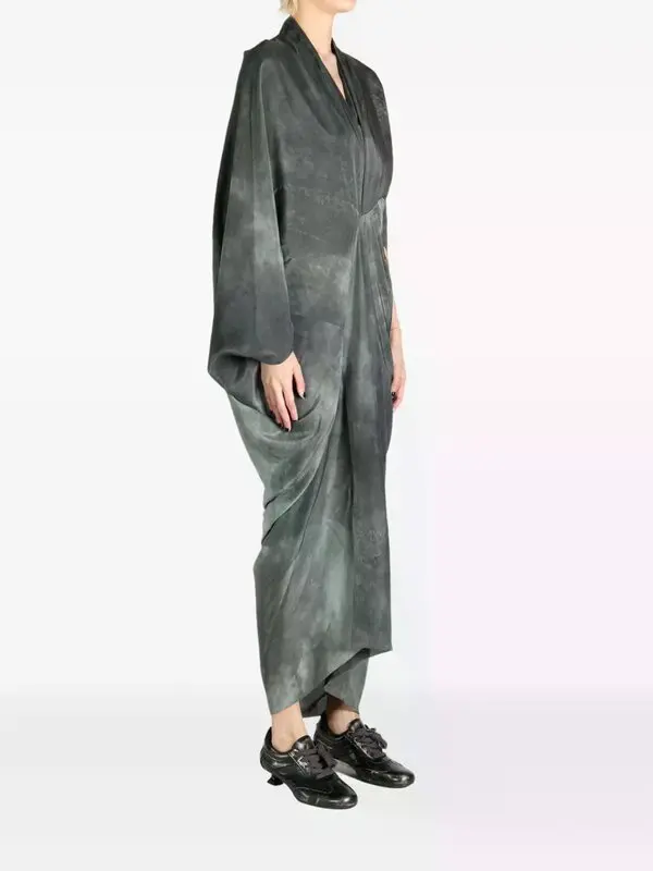 CORTANA Knot-detailing Midi Dress - Grey