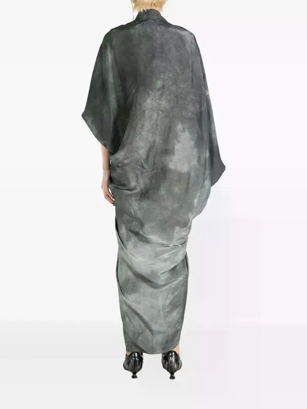 CORTANA Knot-detailing Midi Dress - Grey