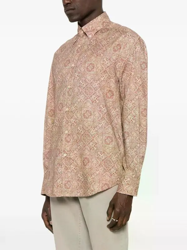 Brunello Cucinelli Paisley-print Shirt - Brown