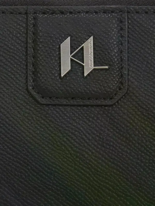 Karl Lagerfeld Monogram Leather Camera Bag