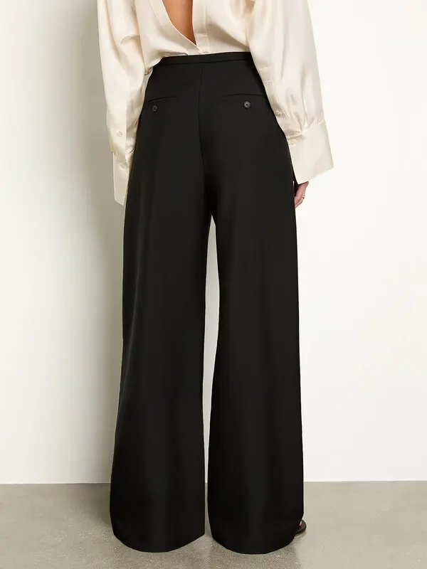 RÓHE Relaxed Drawstring Trousers - Black