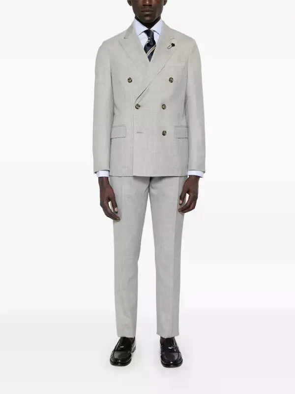 LARDINI Mélange-effect Suit