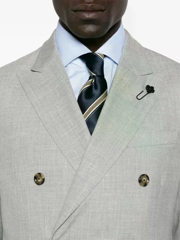 LARDINI Mélange-effect Suit