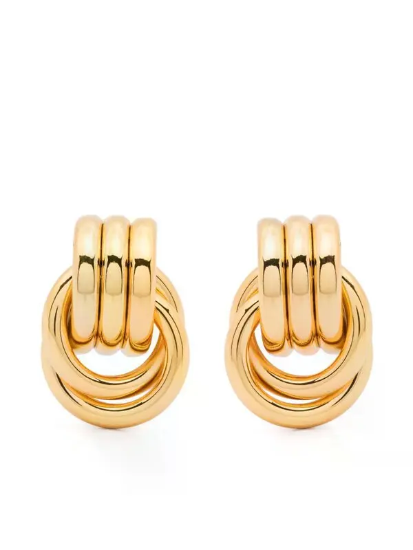 HEAVEN MAYHEM Baby Knot Earrings - Gold