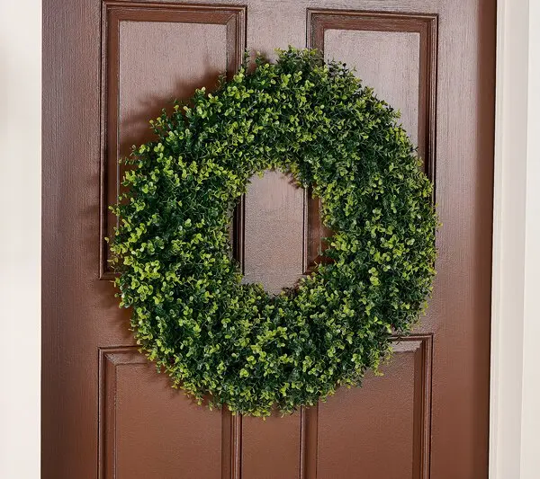 WICKER PARK As Is 24' Indoor/outdoor Boxwood Wreath - One-color