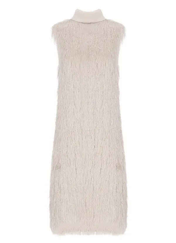 Peserico Aurea Sleeveless Dress - Beige