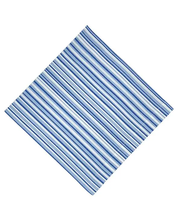TINA CHEN DESIGNS Cotton Stripe Napkins, Set Of 4 - Blue