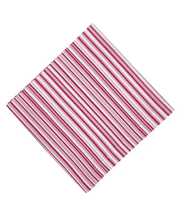 TINA CHEN DESIGNS Cotton Stripe Napkins, Set Of 4 - Pink