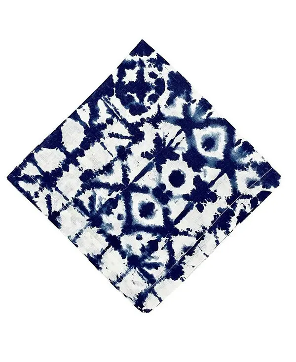 TINA CHEN DESIGNS Baptiste Napkins, Set Of 4 - Indigo