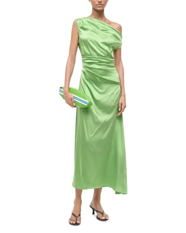 Staud Phare Silk Dress - Sprout