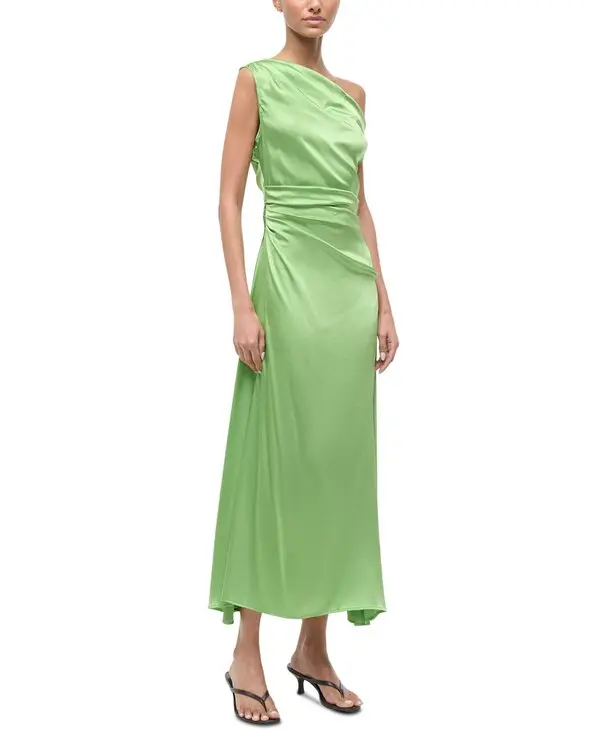 Staud Phare Silk Dress - Sprout
