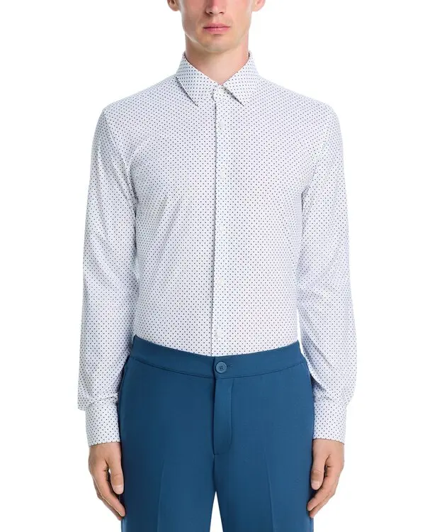 BOSS Performance Hank Slim Fit Shirt - Light Pastel Blue