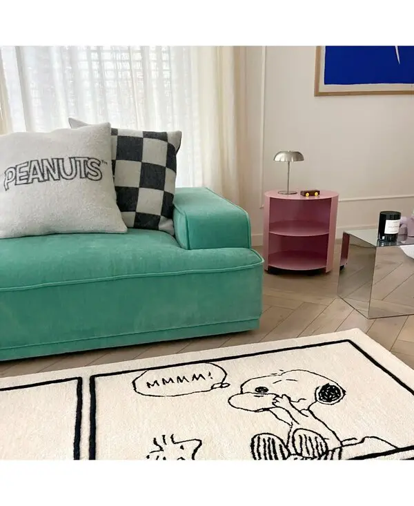 MAISON DEUX Peanuts Hug Cushion Cover, 1.65" L X 1.65" W