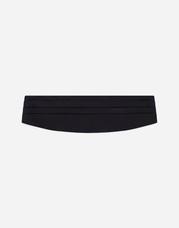 Dolce & Gabbana Silk Satin Cummerbund - Blue