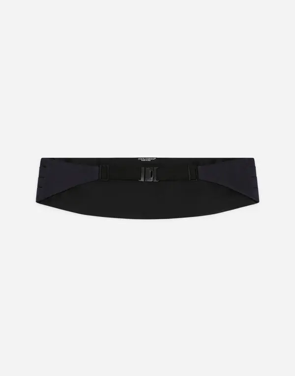 Dolce & Gabbana Silk Satin Cummerbund - Blue