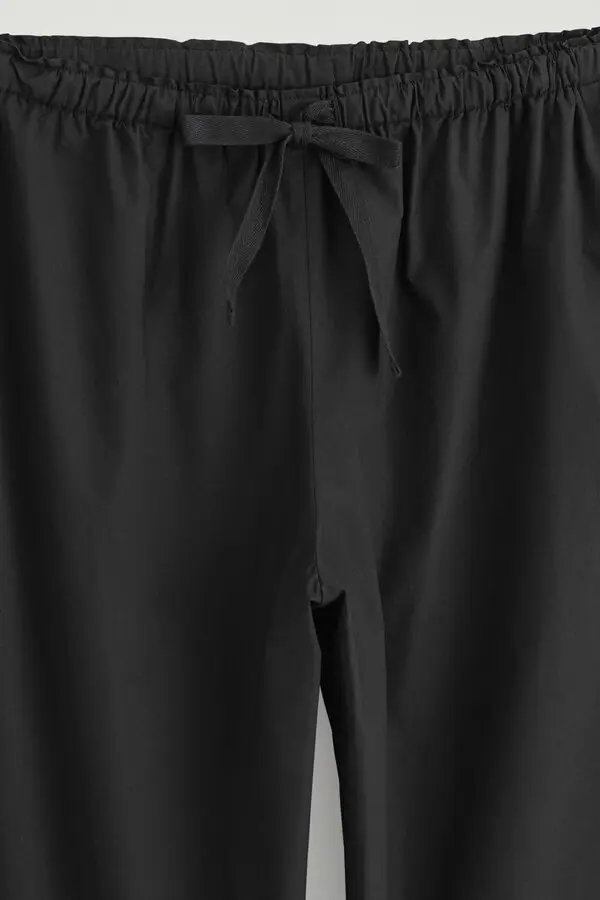 Cos Drawstring Cotton Straight Leg Pants
