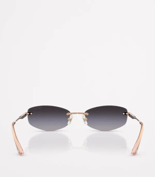 JIMMY CHOO Wire Oval Sunglasses - Pink