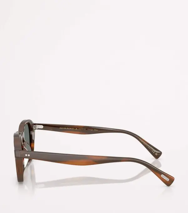 Oliver Spencer Square Eyles Sunglasses - Green