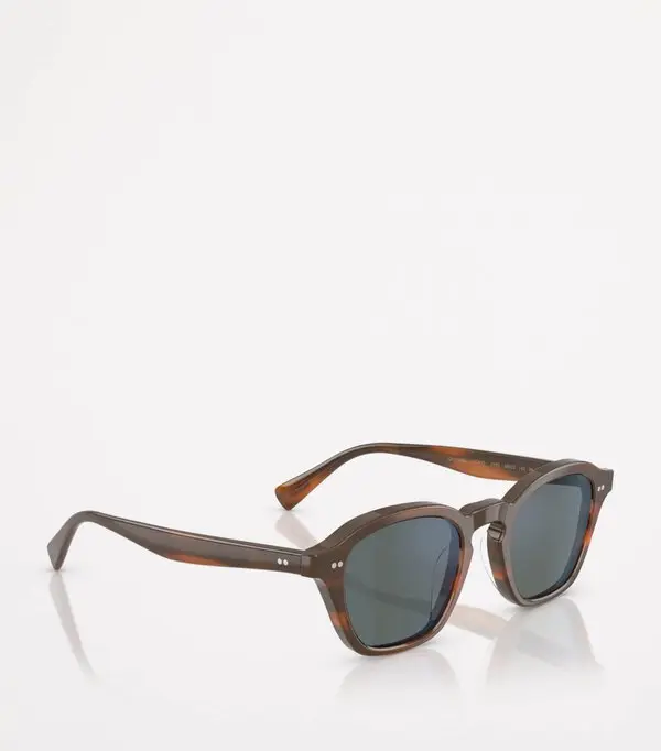 Oliver Spencer Square Eyles Sunglasses - Green